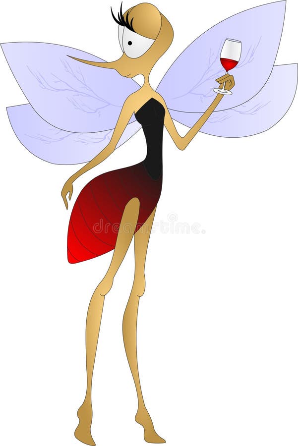 Female mosquito stock vector. Illustration of design - 102175309