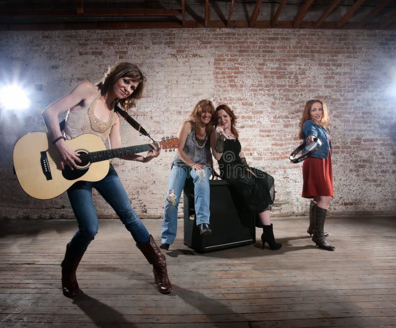 Female musicians stock photo. Image of fiddle, musician - 14827254