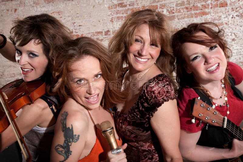 Female musicians stock photo. Image of mortar, lovely - 15256808