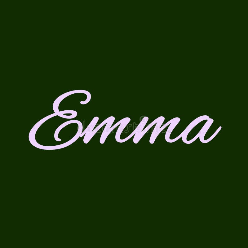 Name Emma Stock Illustrations – 121 Name Emma Stock Illustrations ...