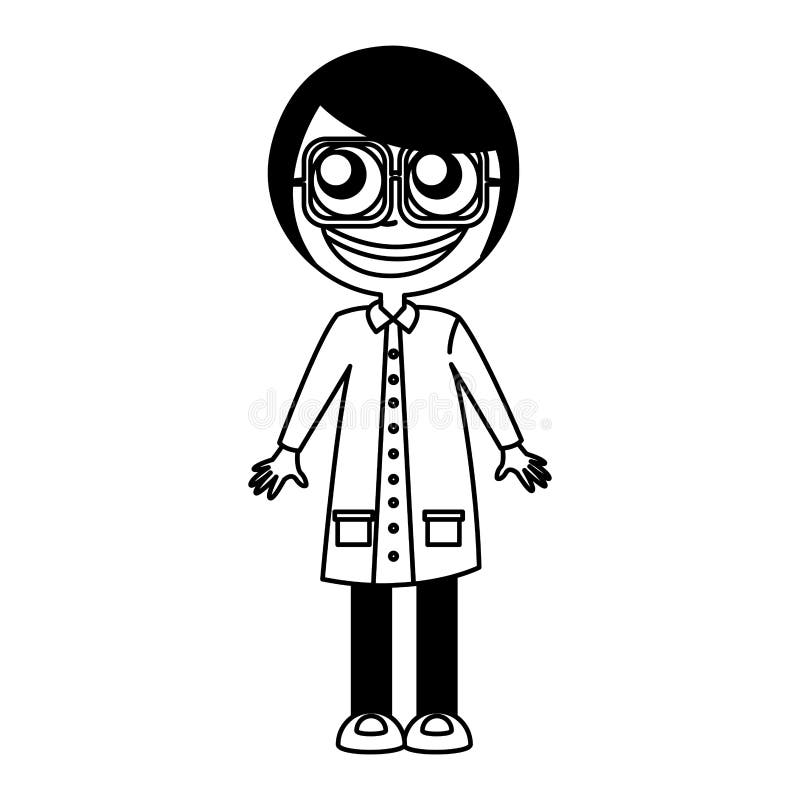 Female Nerd Avatar Character Stock Vector - Illustration of character ...