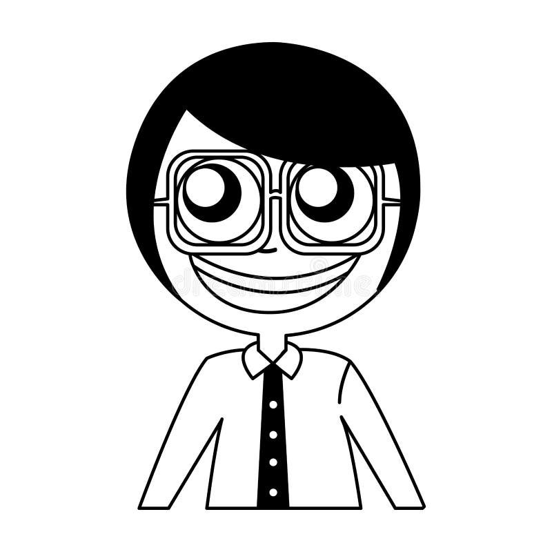 Female Nerd Avatar Character Stock Vector - Illustration of character ...