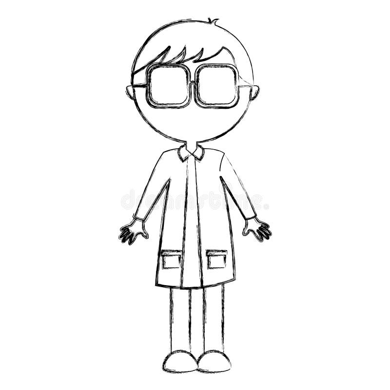 Female Nerd Avatar Character Stock Vector - Illustration of character ...