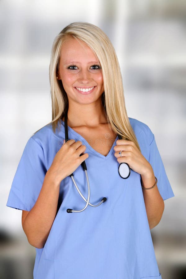 Female Nurse stock photo. Image of stethoscope, clinic - 25551614