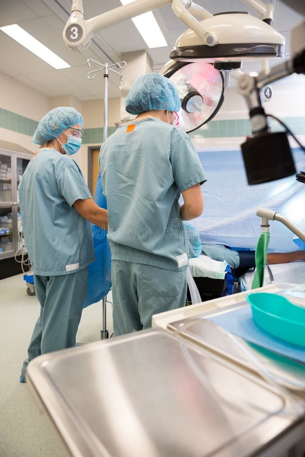 Nurses Preparing Patient Before Operation Stock Image - Image of female ...