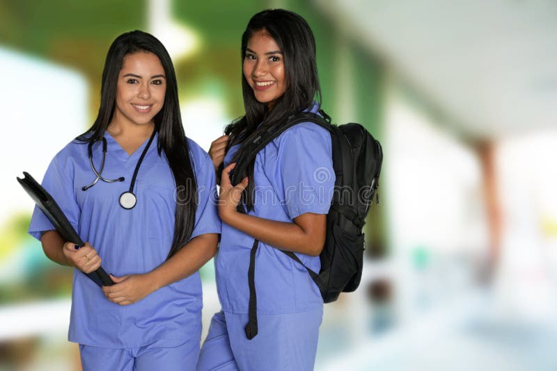Female Nursing Students stock image. Image of hispanic - 130216653