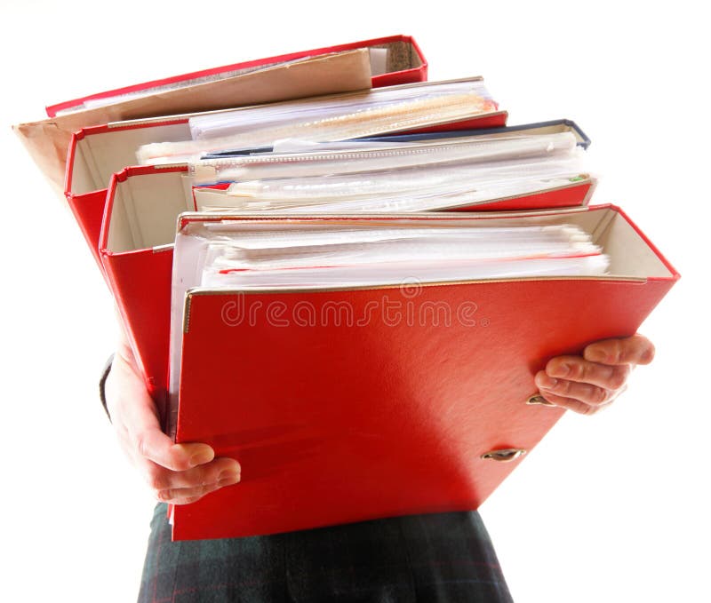 Thick blue file stock photo. Image of bills, office, firm - 18894514