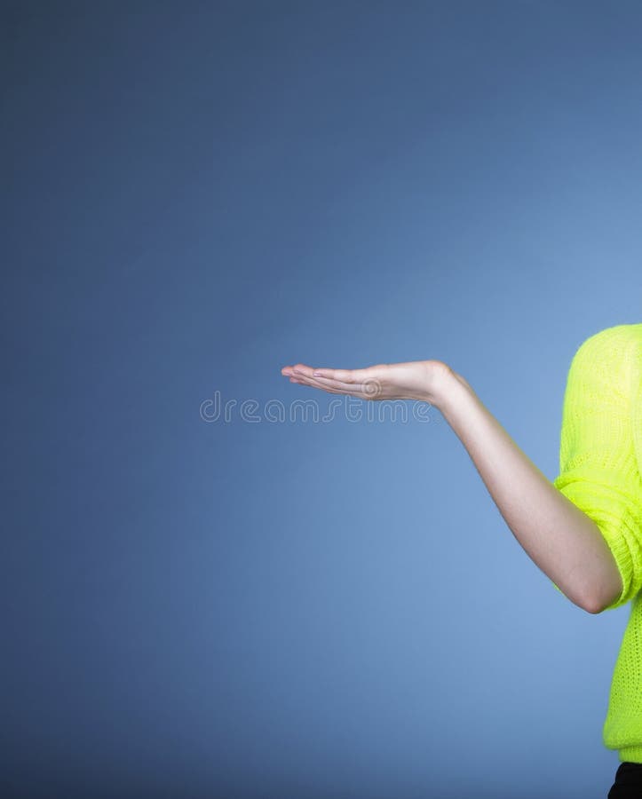 Female Open Hand for Copy Space for Product Stock Image - Image of ...