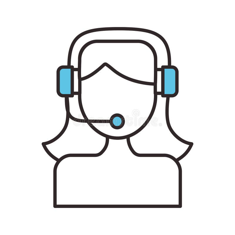 Female Operator with Headset Pin Destination Aviation Airport Stock ...