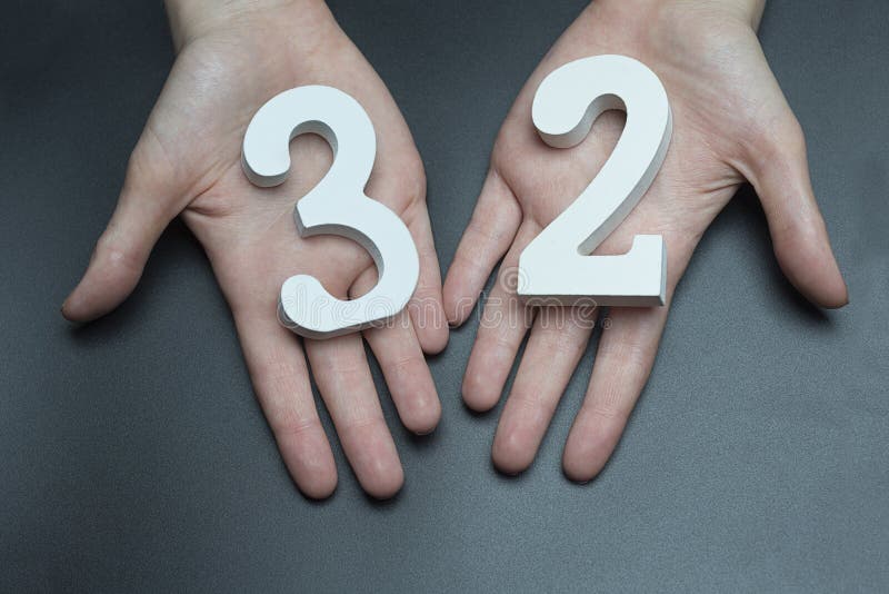 On the Female Palms Figure Thirty-two. Stock Photo - Image of gesture ...