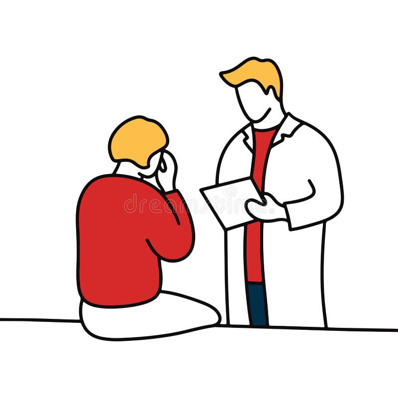 Female Patient Being Questioned by Doctor about Health Problem. Stock ...