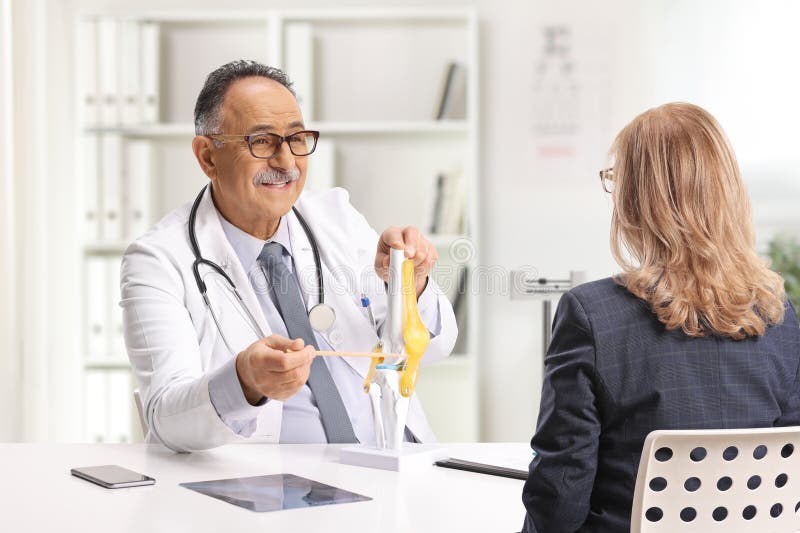 Female Patient at the Doctors Office Stock Image - Image of specialist ...