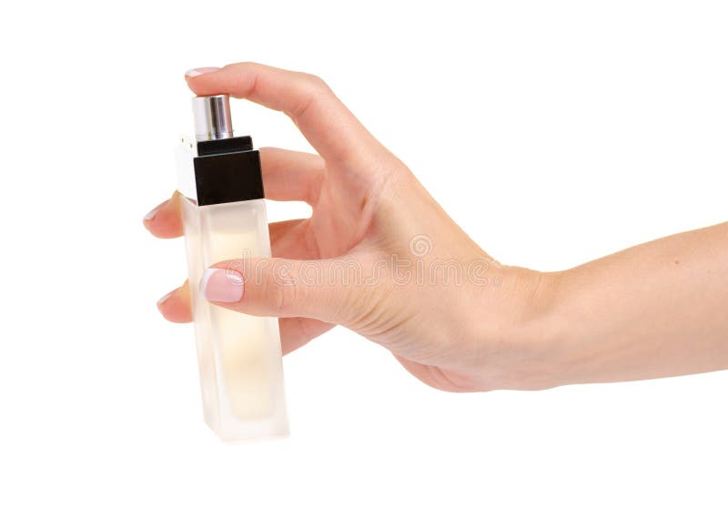 Female perfume in hand stock photo. Image of fresh, feminine - 120428426