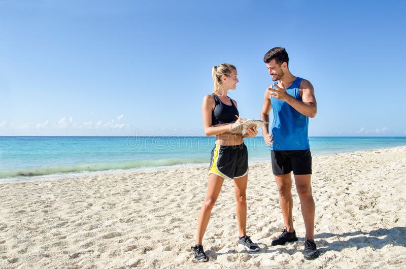 Female personal trainer stock image. Image of togetherness - 99096293