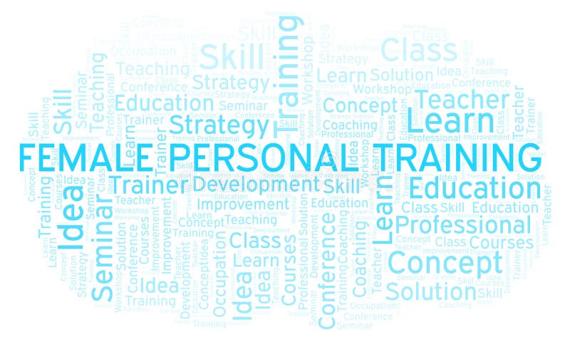 Female Personal Training Word Cloud Stock Illustrations – 10 Female ...