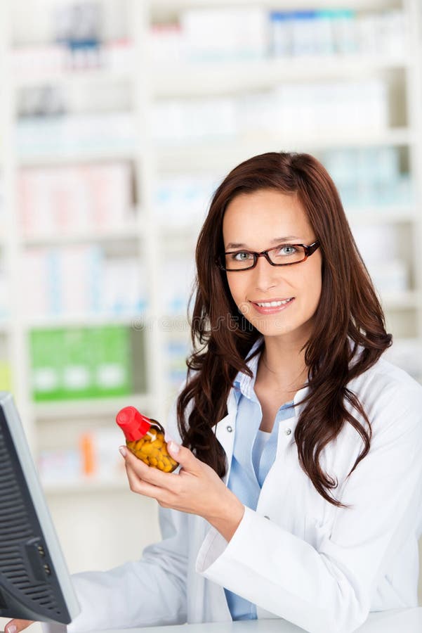 Female pharmacist stock photo. Image of healthcare, assistant - 31483858
