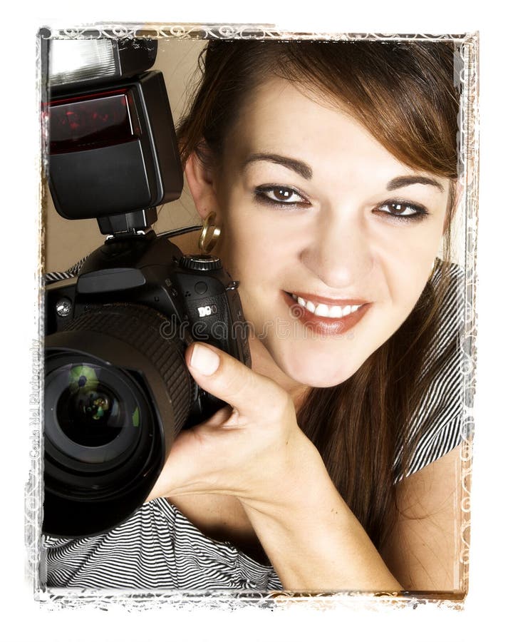 Female Photographer stock photo. Image of feminine, person - 11174894