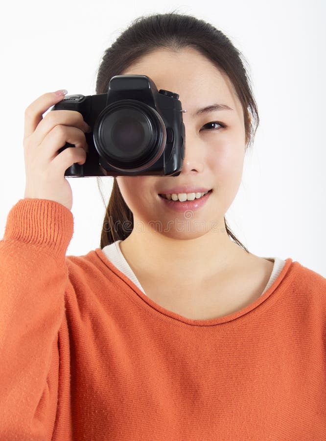 Girls using the camera stock photo. Image of camera, casual - 30192910