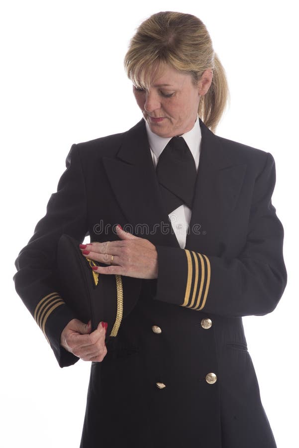 Female pilot in uniform stock image. Image of woman, crew - 54932577