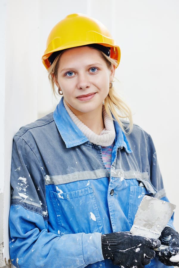 128 Female Plasterer Portrait Stock Photos - Free & Royalty-Free Stock ...