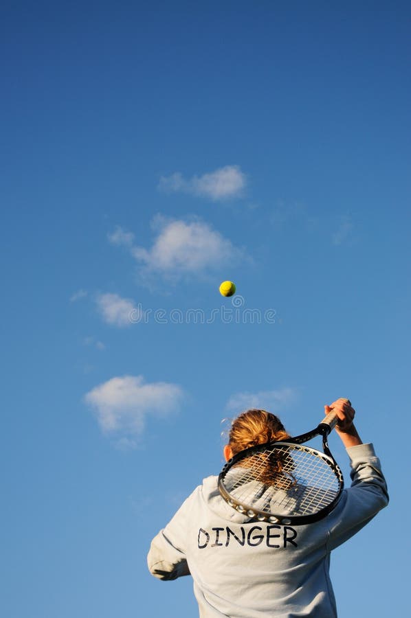 Boy playing tennis stock image. Image of outside, hobby - 4588201