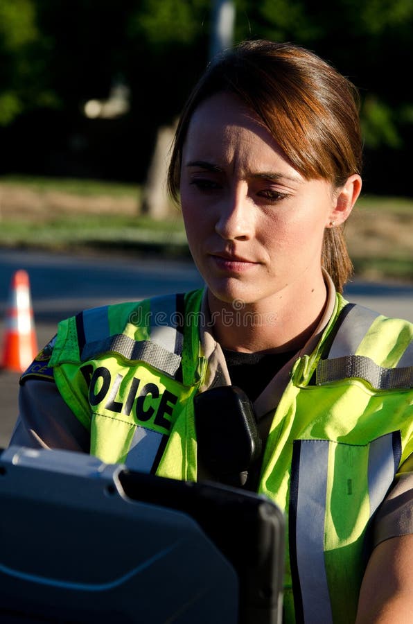 Female police officer stock photo. Image of woman, career - 26681438