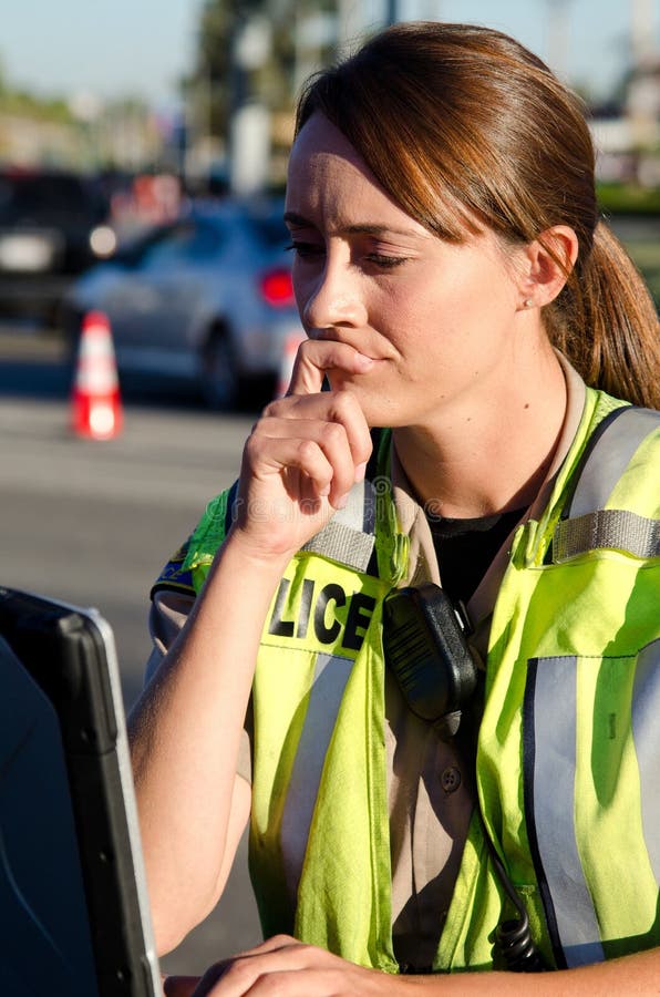 Female police officer stock image. Image of traffic, career - 26785077