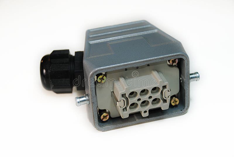 Female power connector stock image. Image of power, harting - 15231589
