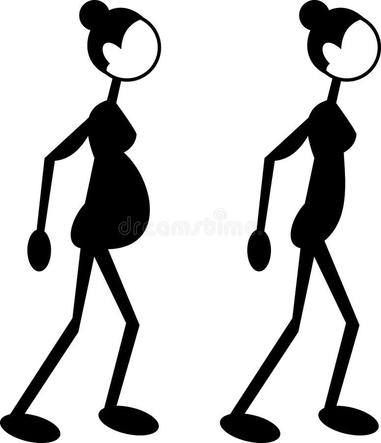 Pregnant Mom Stick Figure