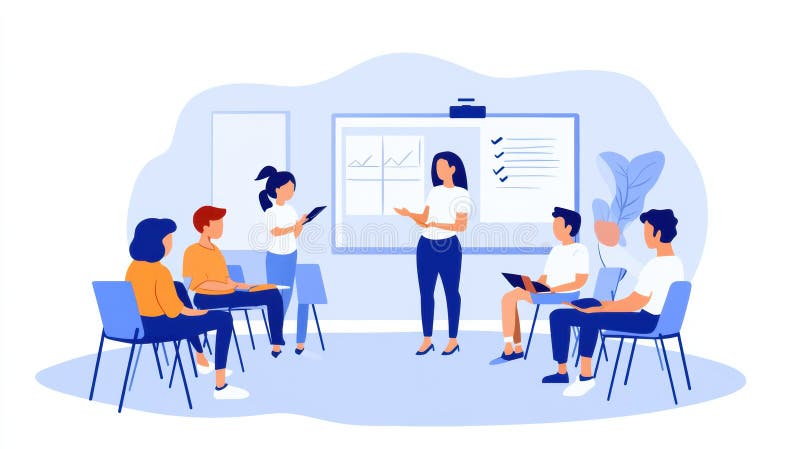 Business Presentation stock illustration. Illustration of success ...