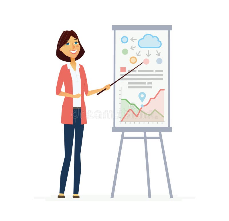 Cartoon Female Presenter Stock Illustrations – 2,105 Cartoon Female ...