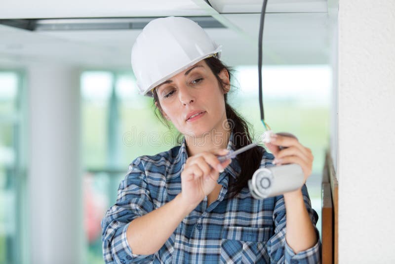 Cctv technician recording stock image. Image of camera - 30284347