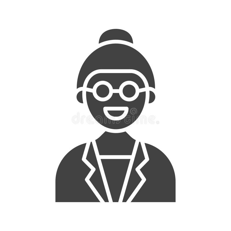 Female Professor Icon Vector Image. Stock Vector - Illustration of icon ...