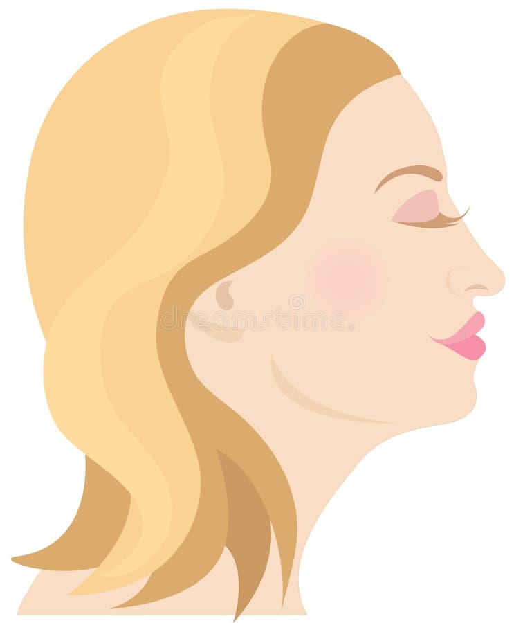 Side Profile Female Praying Stock Illustrations – 16 Side Profile ...