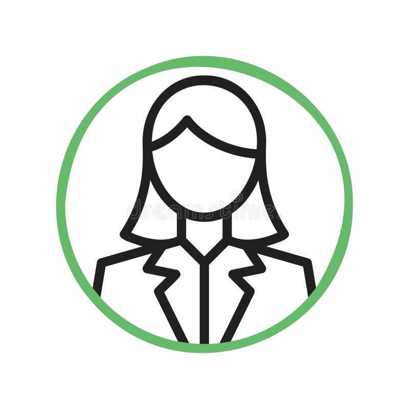 Female Profile Icon Vector Image. Stock Vector - Illustration of ...