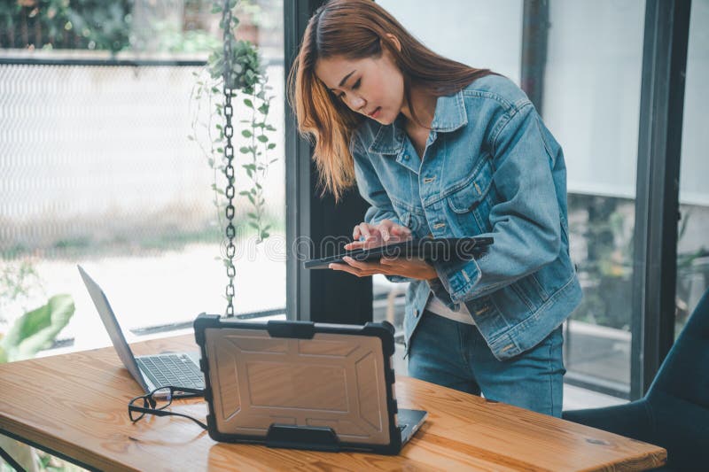 Female Programmer Working On Coding Software Development And Web