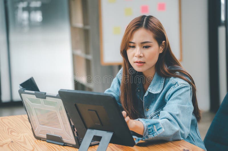 Female Programmers Are Thinking And Planning To Work On Programming Software Coding And Web