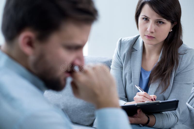 Female Psychotherapist at Work Stock Image - Image of psychiatrist ...
