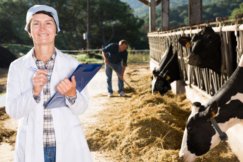 Female Quality Expert is Standing in Uniform Stock Image - Image of ... Female Quality Expert is Standing in Uniform Stock Image - Image of ...