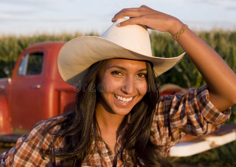 Female Rancher stock image. Image of hand, cowgirl, hired - 10821007