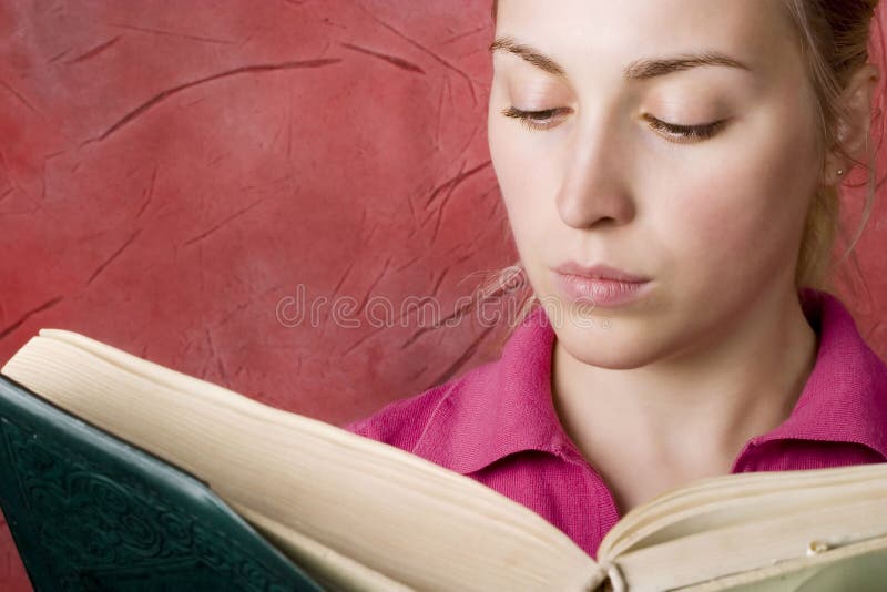 Female Reading Book Picture. Image: 4808265