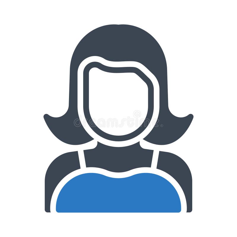 Female Reception Vector Glyph Color Icon Stock Vector - Illustration of ...