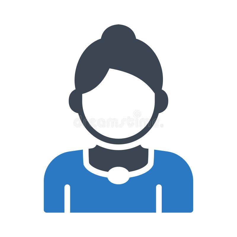 Female Reception Vector Glyph Color Icon Stock Vector - Illustration of ...