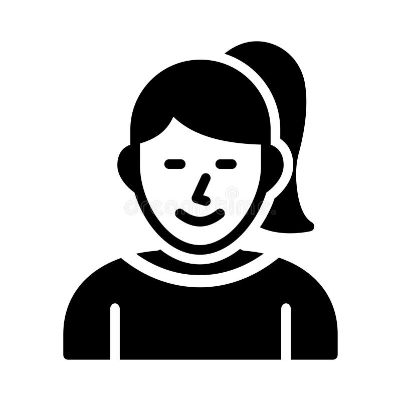 Female Reception Vector Glyph Flat Icon Stock Vector - Illustration of ...