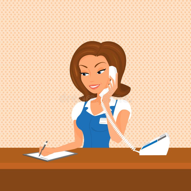 Clipart Receptionist