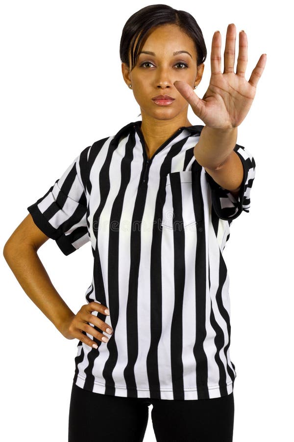 Female Referee stock photo. Image of official, pretty - 27065540