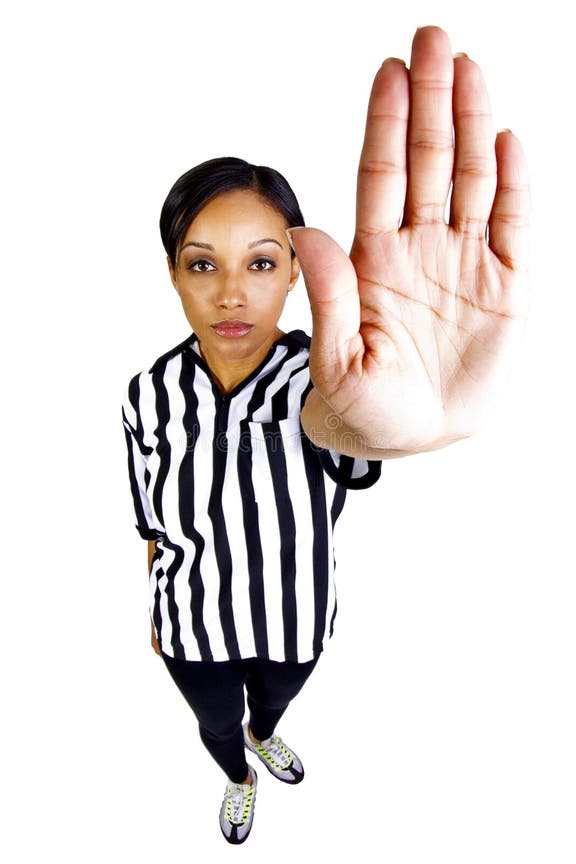 Female Referee stock photo. Image of official, professional - 27065496