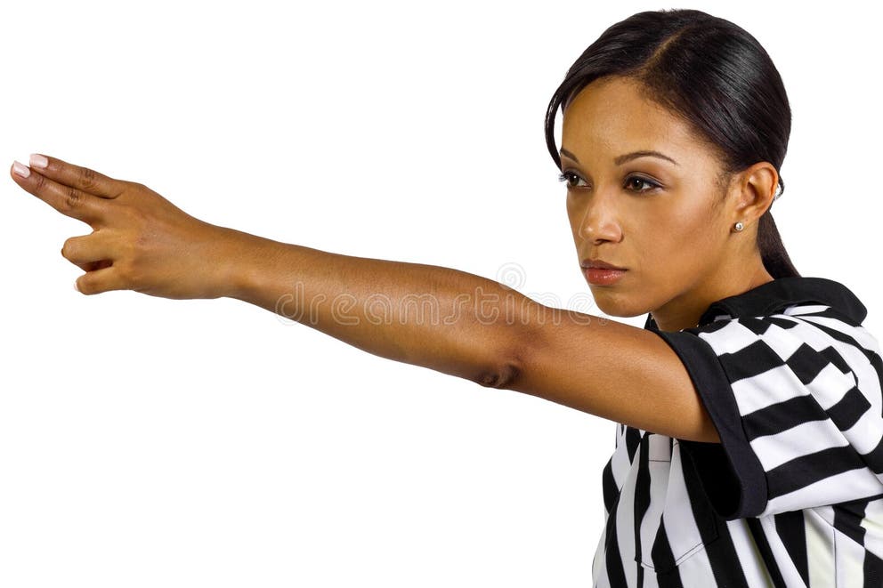 Female Referee stock image. Image of gesture, athletic - 27065553