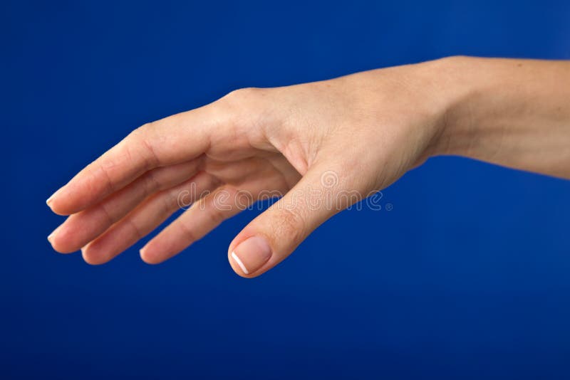 Relaxed feminine hand stock image. Image of touching - 35289453