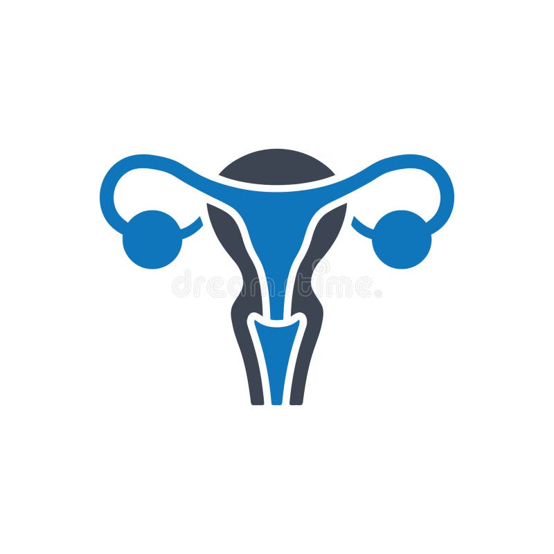 Female Reproductive Health Icon Stock Vector - Illustration of uterus ...